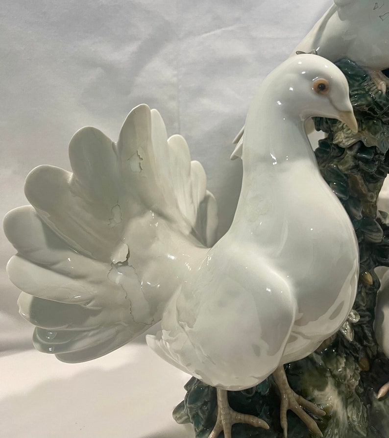 Lladro Figurine Group of 3 Doves Retired - Etsy