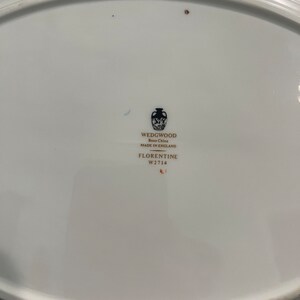 Wedgwood Florentine Turquoise Bone China 13 3/4-inch Oval Serving ...