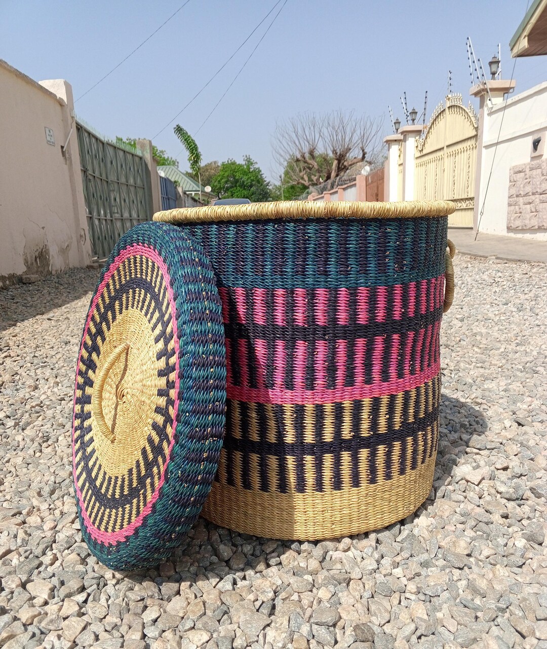 Wicker Laundry Basket With Lid| Large Storage Basket| Small Cloth ...