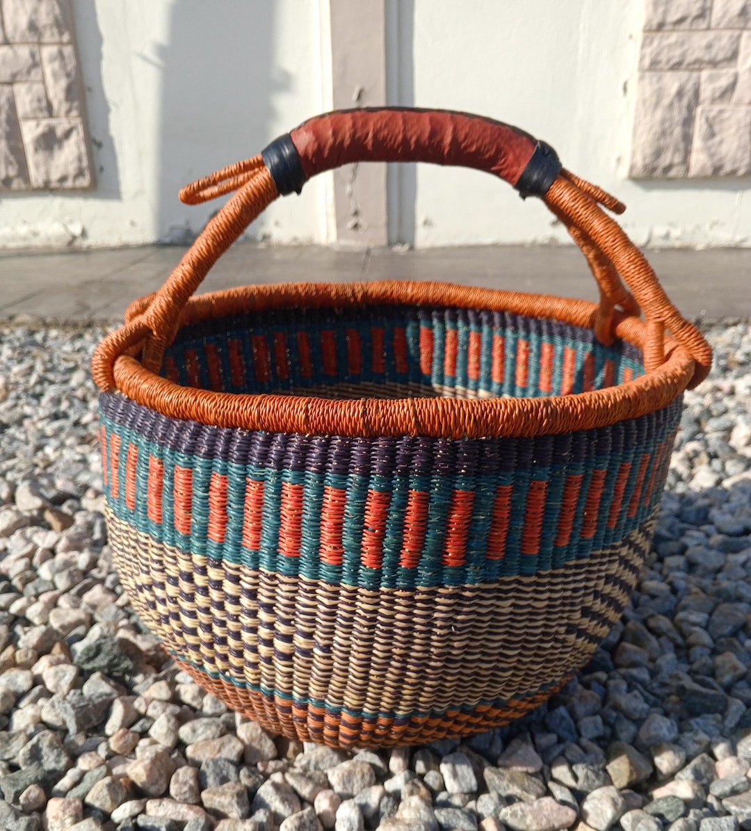 Farmer Market Basket| Shopper Basket| Handmade Beach Basket| Kitchen ...