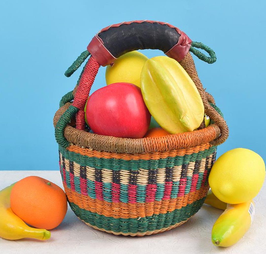 Small Basket for Storage| Gift Basket for Kids| Straw Market Basket ...
