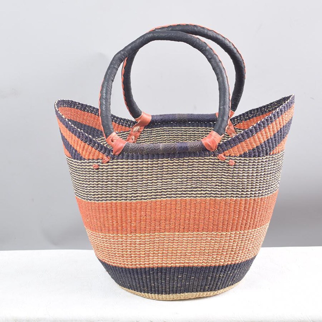 Camping Storage Basket| Farmer Market Basket With Handle| Handwoven ...