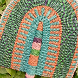 Colorful Straw Hand Fan| Woven Summer Fan| Hanging Straw Fans| Wedding ...