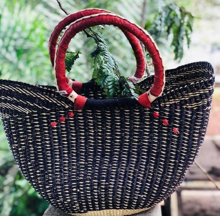 Camping Storage Basket| Farmer Market Basket With Handle| Handwoven ...