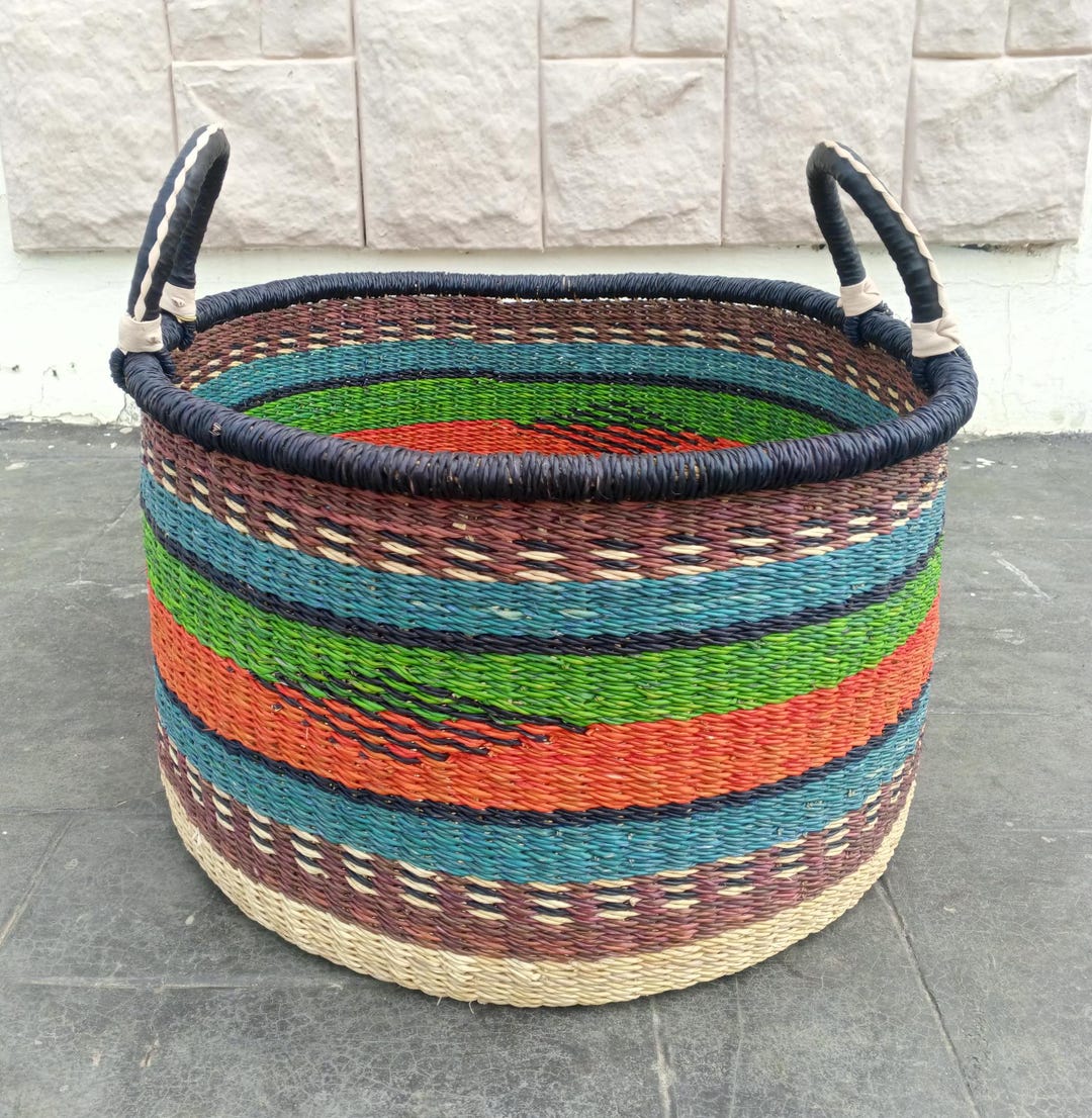 Wicker Floor Bin| Bedroom Mini Hamper| Clothes Storage Basket| Short ...