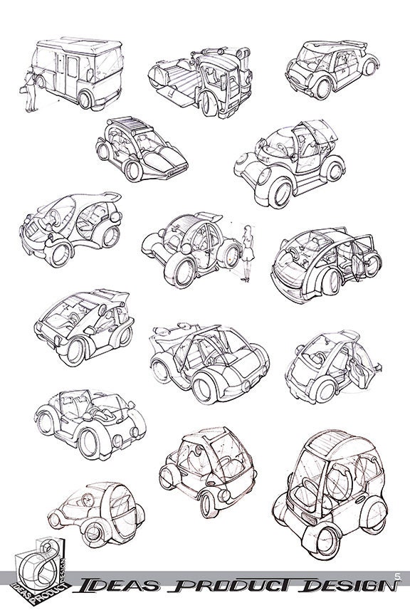 Modern Car Design, Drawn by Hand. You Can Create Prototypes, Decorate ...