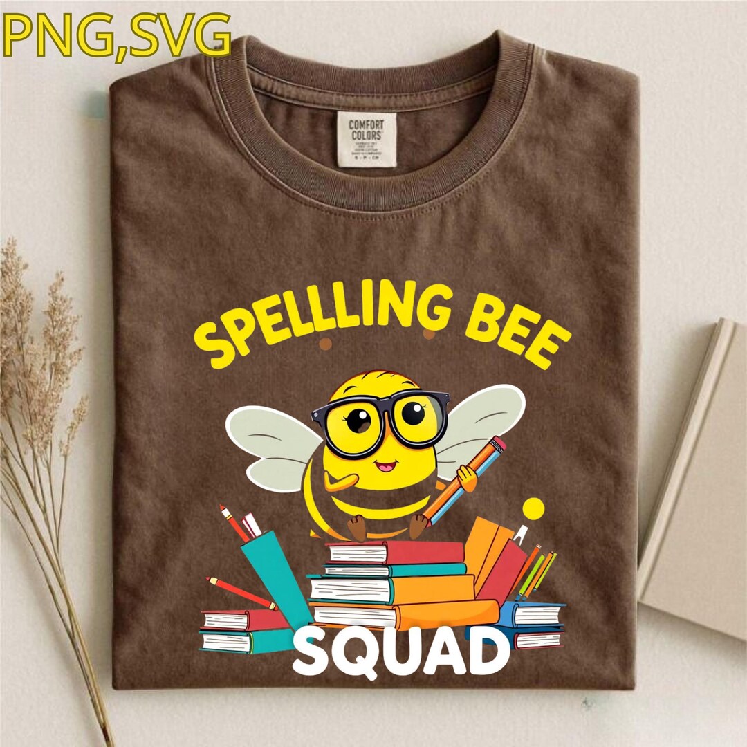 Spelling Bee Squad SVG PNG | Cute Bee School Design | Student Teacher ...