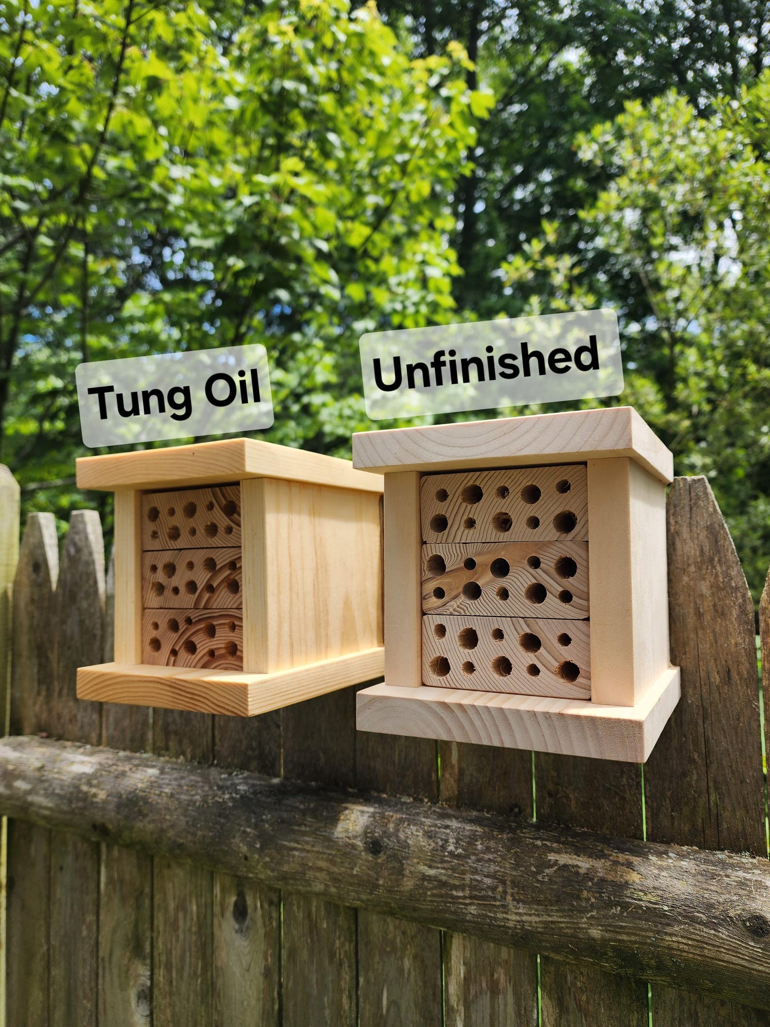Handmade Wooden Solitary Mason Bee and Pollinator House for Gardens - Etsy