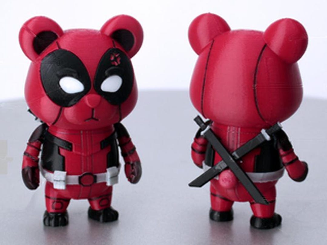 Deadpool Bear Sculpture V5 Marvel Statue Hand-painted or Unpainted ...