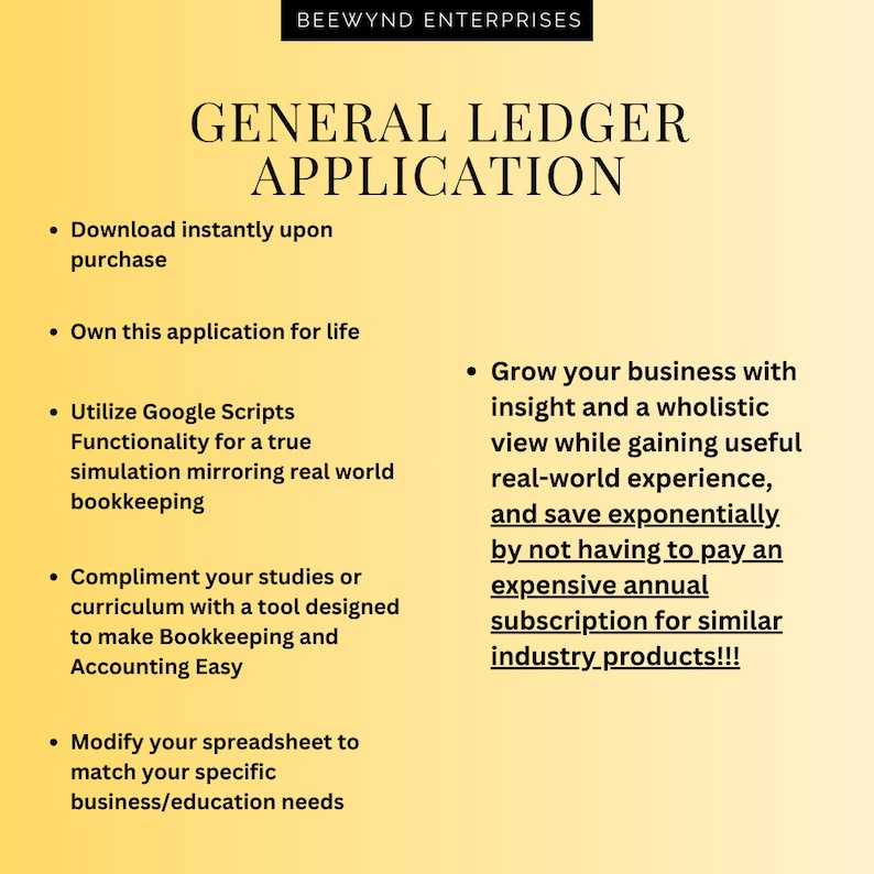 General Ledger Application | Google Sheets Double-entry Bookkeeping ...