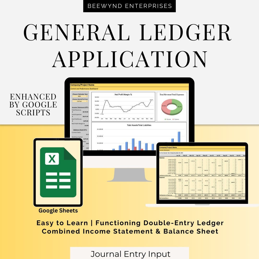 General Ledger Application | Double-entry Bookkeeping Made Accessible ...