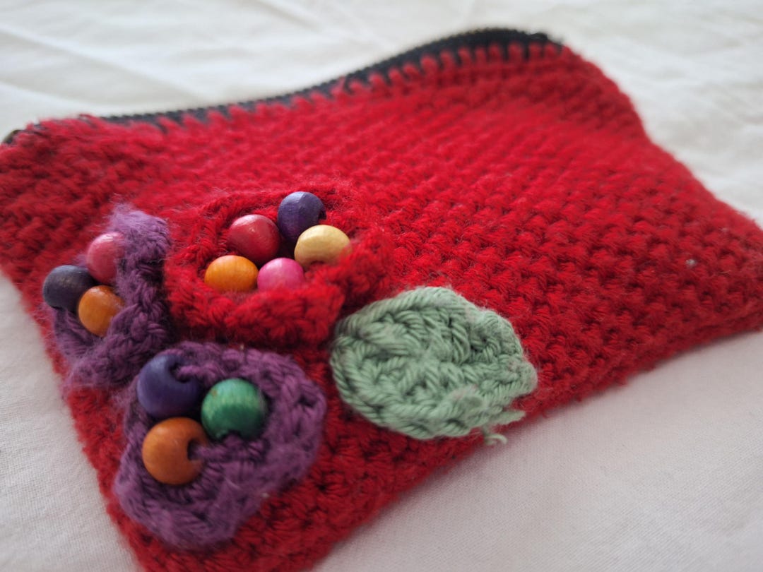 Handmade Crochet Wallet, Crochet Coin Purse - Etsy