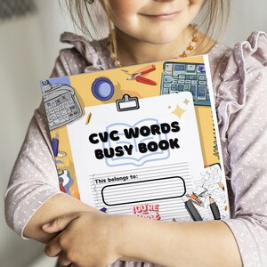 CVC Words Busy Book Printable Flashcards Phonics Word Hunt Puzzle Bingo ...