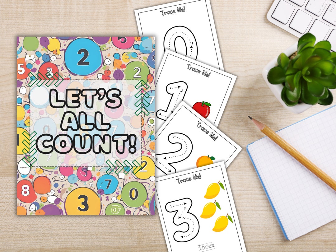 Number Worksheet Printable 0-9 for Toddlers/preschooler/kindergartener ...