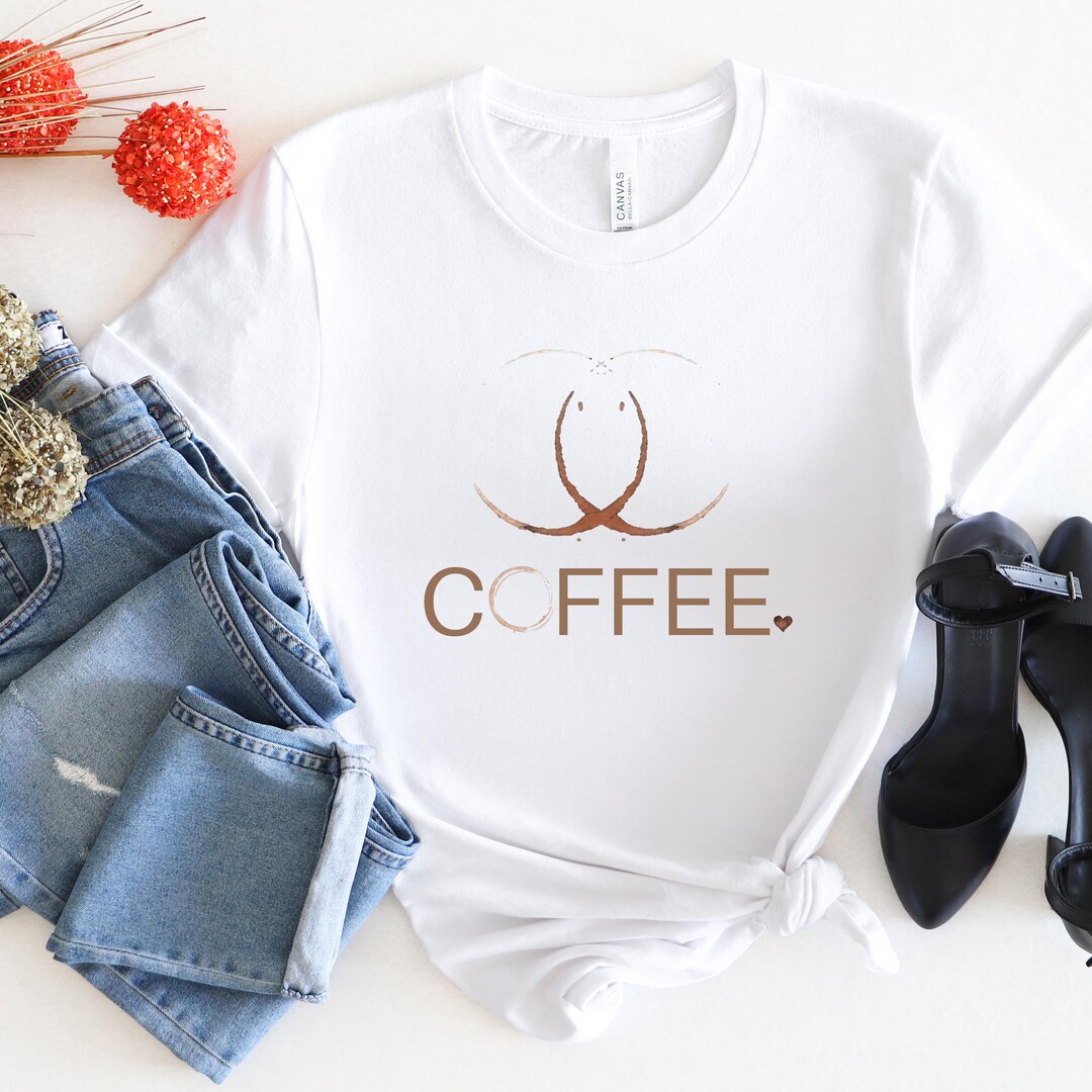 Coffee Logo Shirt Coffee Print T-shirt Coffee Lover Shirt Bella Canvas ...