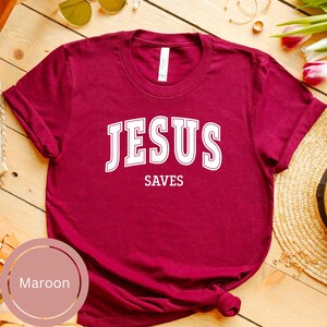Jesus Saves Shirt Christian Scripture Shirt Bella Canvas Graphic T ...