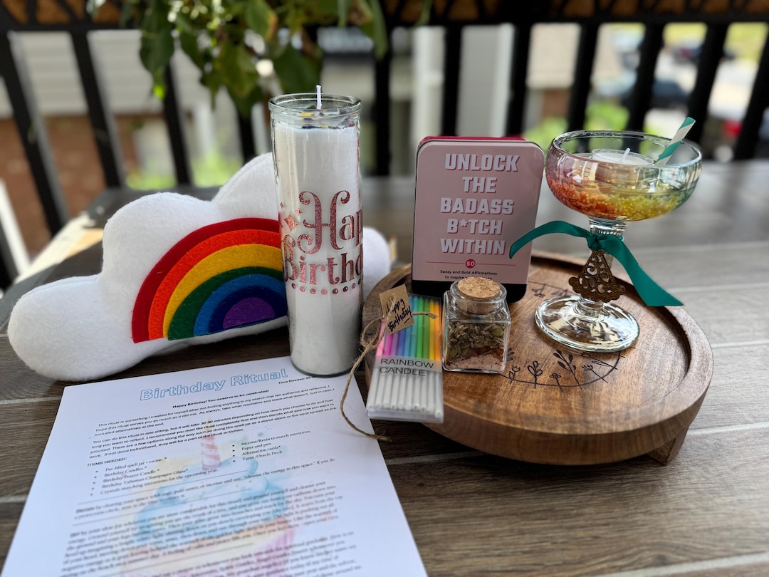 Large Birthday Ritual Kit (primary Colors), Birthday Celebration Kit - Etsy