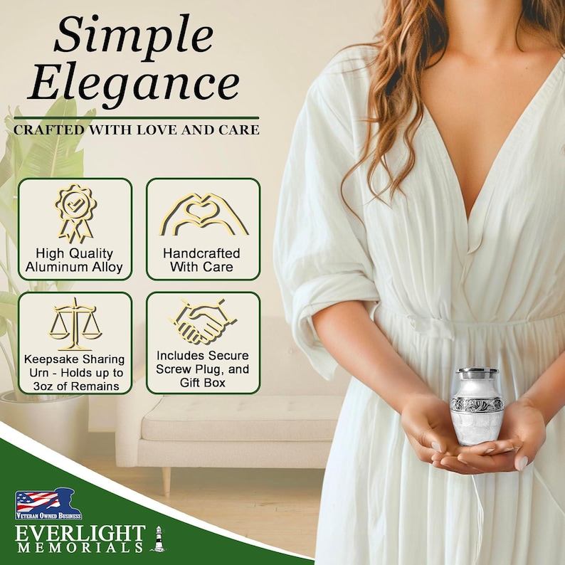 Small Keepsake Cremation Urns for Human Ashes - Loving Reflections ...