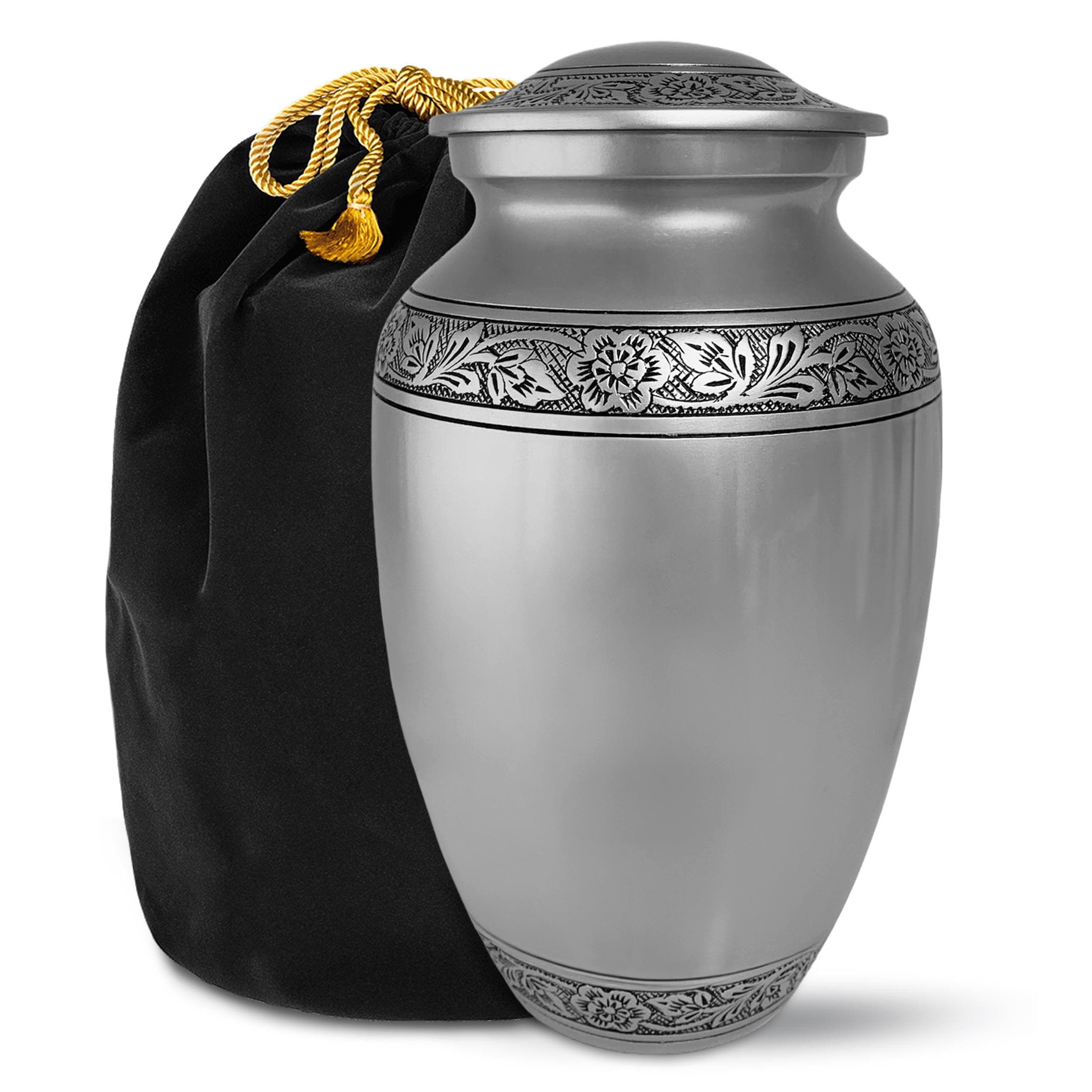 Pewter Grecian Classic Large Cremation Urn for Human Ashes. for Woman ...