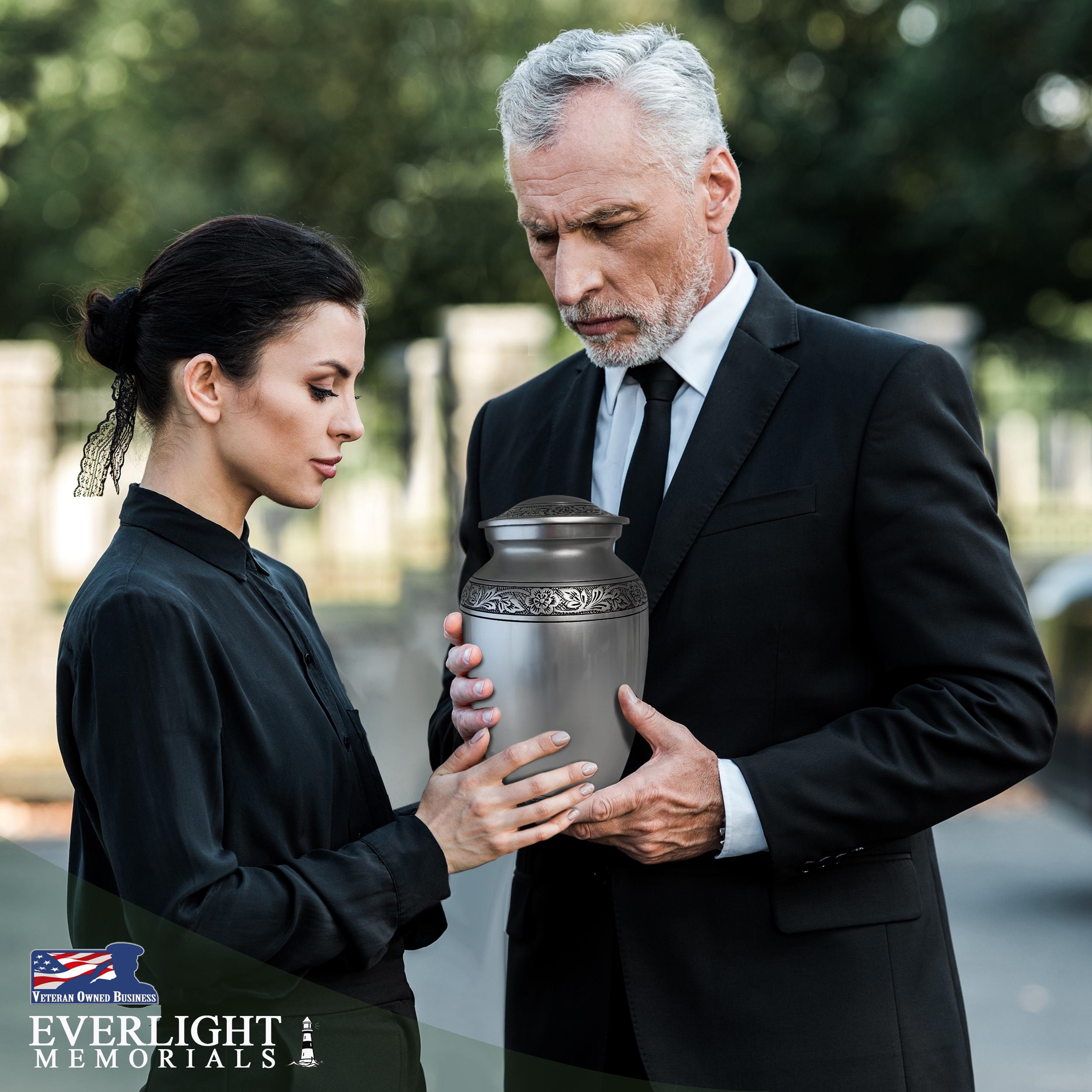 Pewter Grecian Classic Large Cremation Urn for Human Ashes. for Woman ...