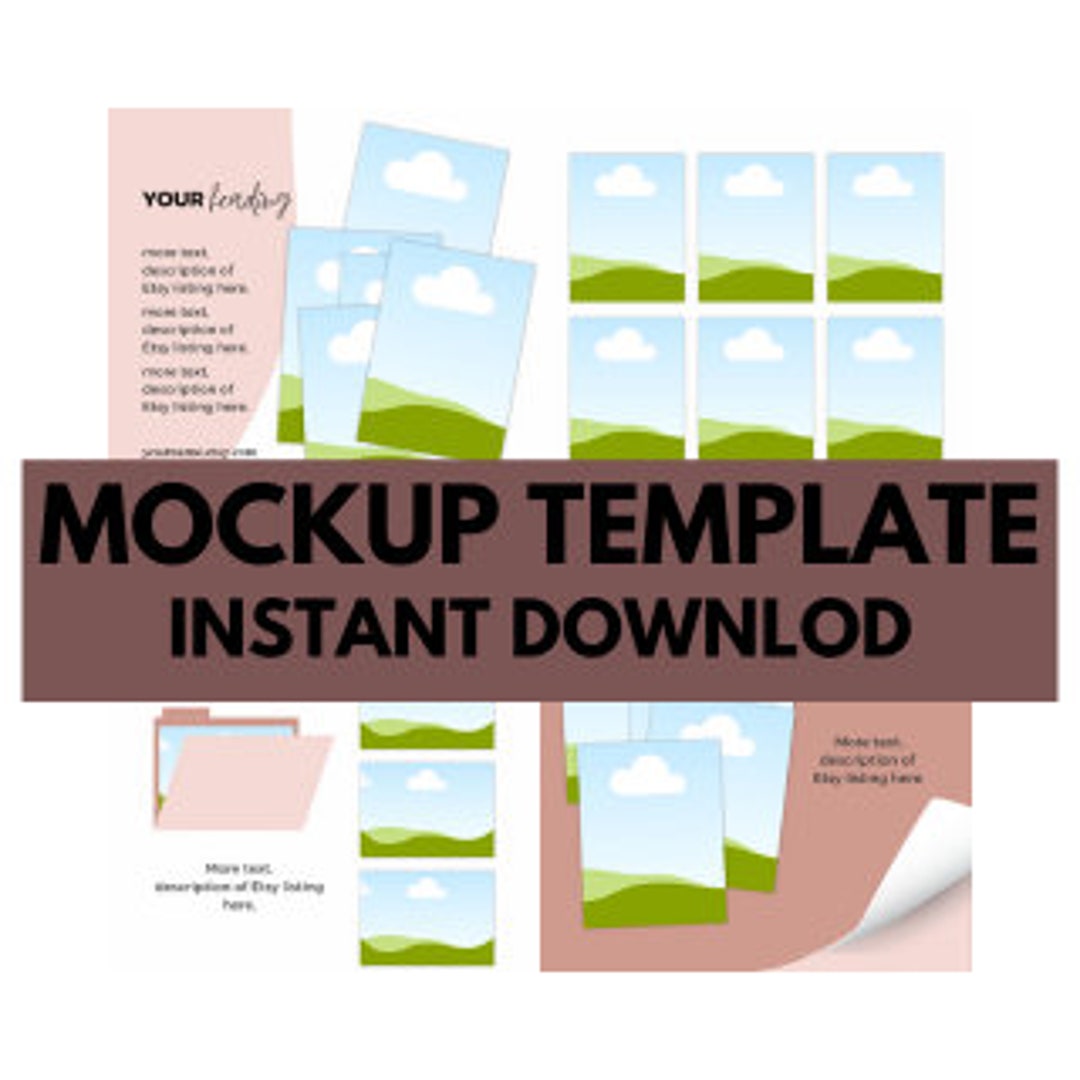 180 Mockup Templates, Ultimate Mockup Template, Etsy Listing Mockup ...