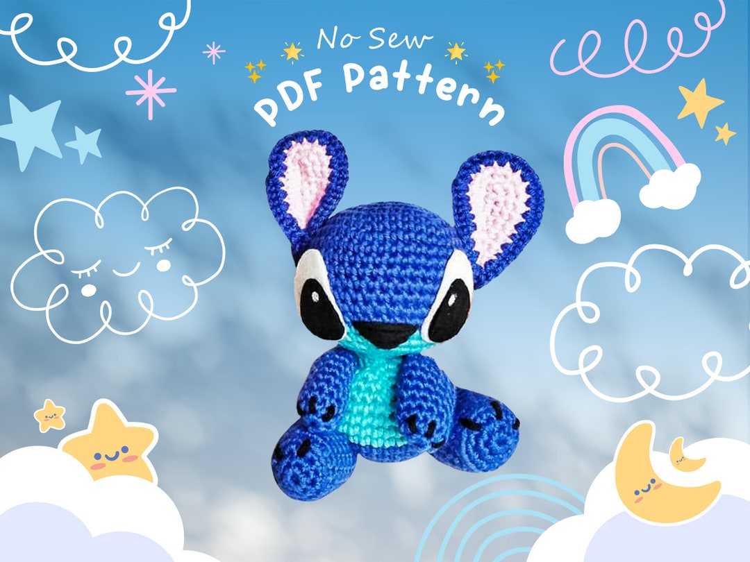 Cartoon Stitch Amigurumi Crochet Pattern, Stitch Amigurumi Crochet ...