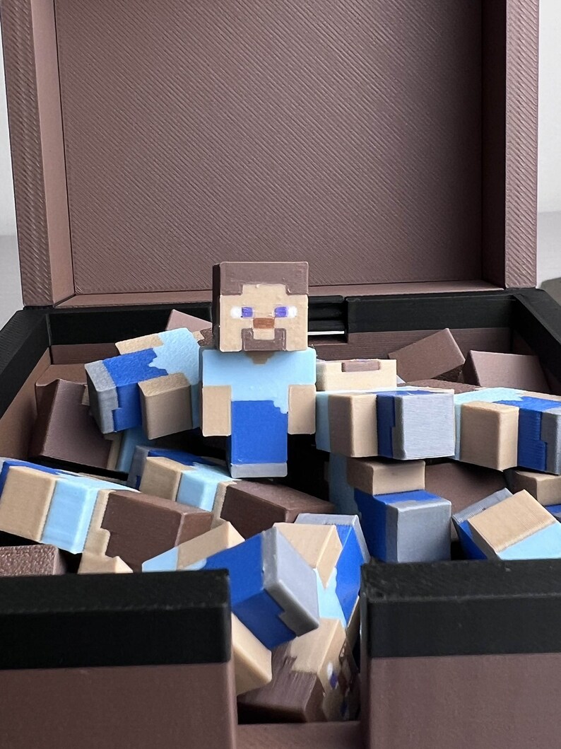 Mini Minecraft Steve | 3D Printed Minecraft Steve Figure | Steve ...