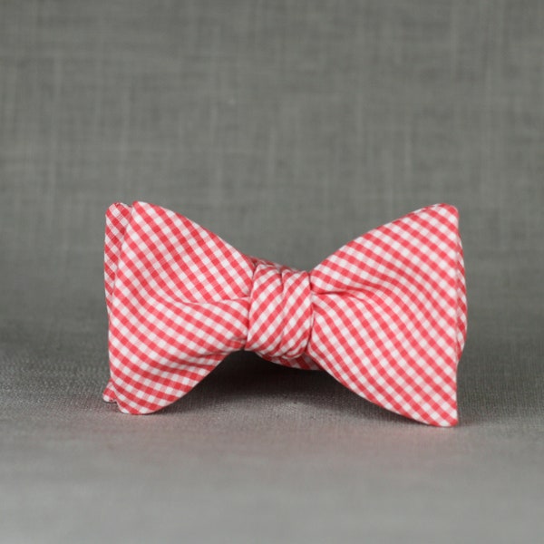 Coral Bow Tie - Etsy