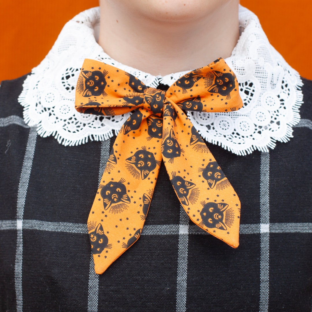 Black Cat Bow Tie - Etsy