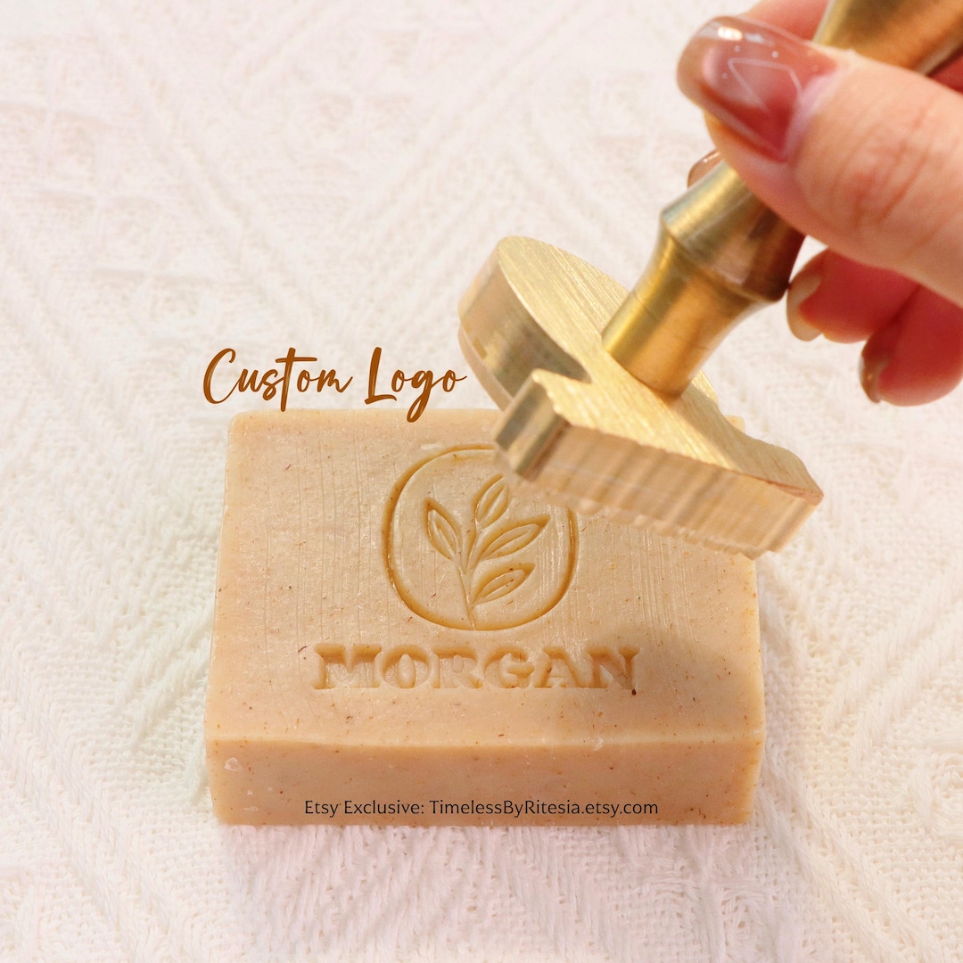 Custom Soap Stamp - Personalized Brass Soap Stamp, Soap Signature ...