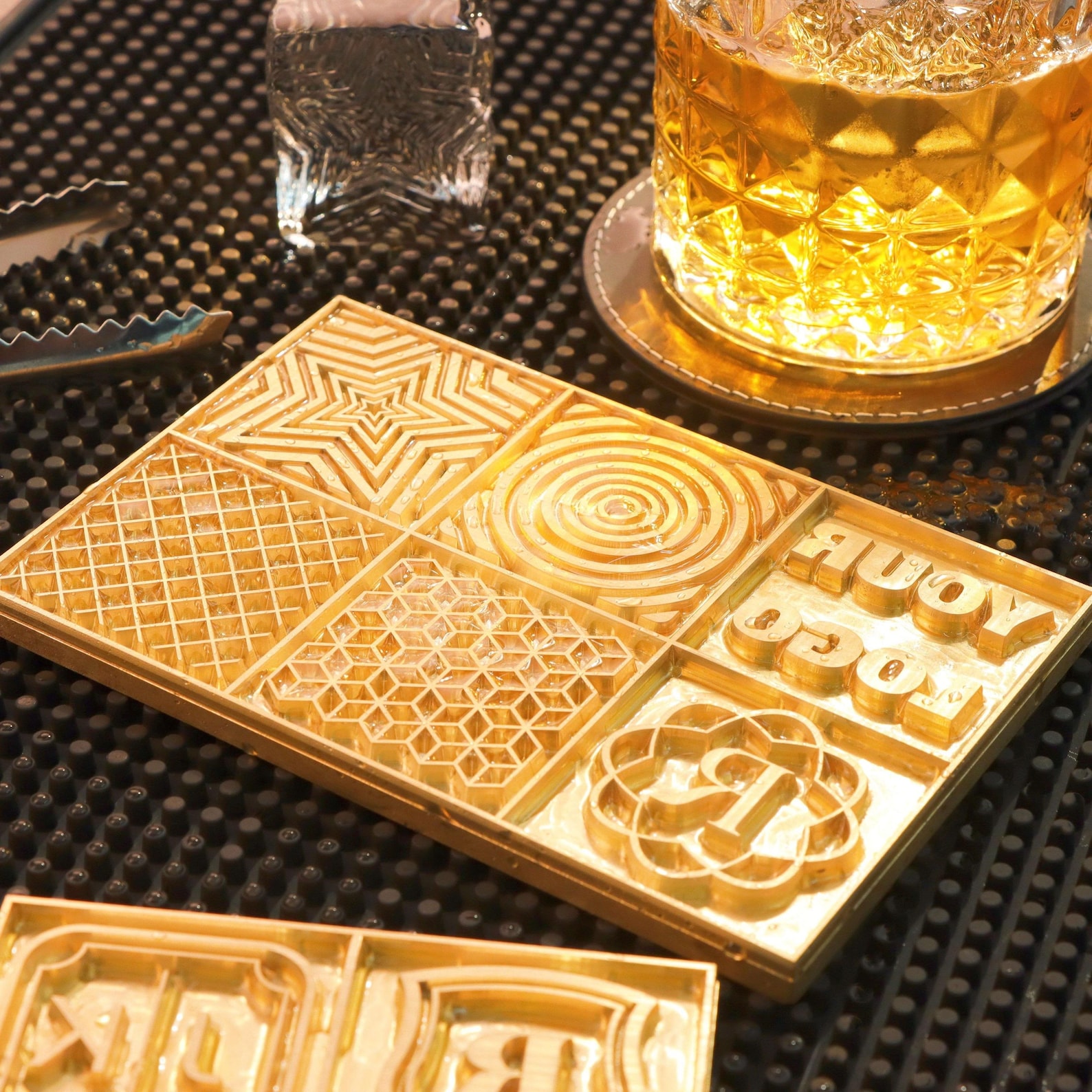 Personalized Ice Cube Stamp,custom Ice Plate,brass Stamp Plate Ice ...