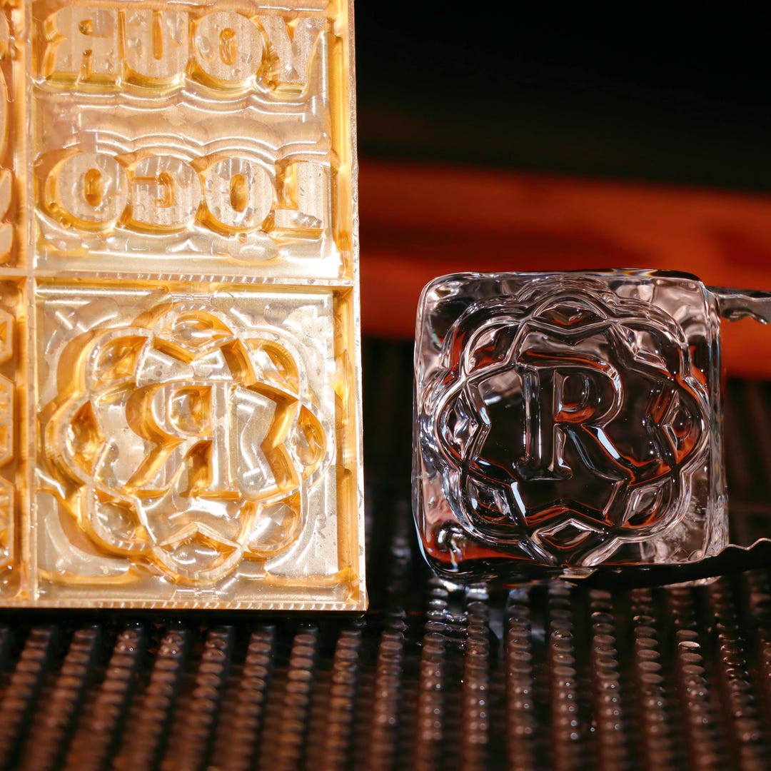 Personalize Ice Brand Stamp,custom Ice Plate,custom Bar Logo Stamp ...