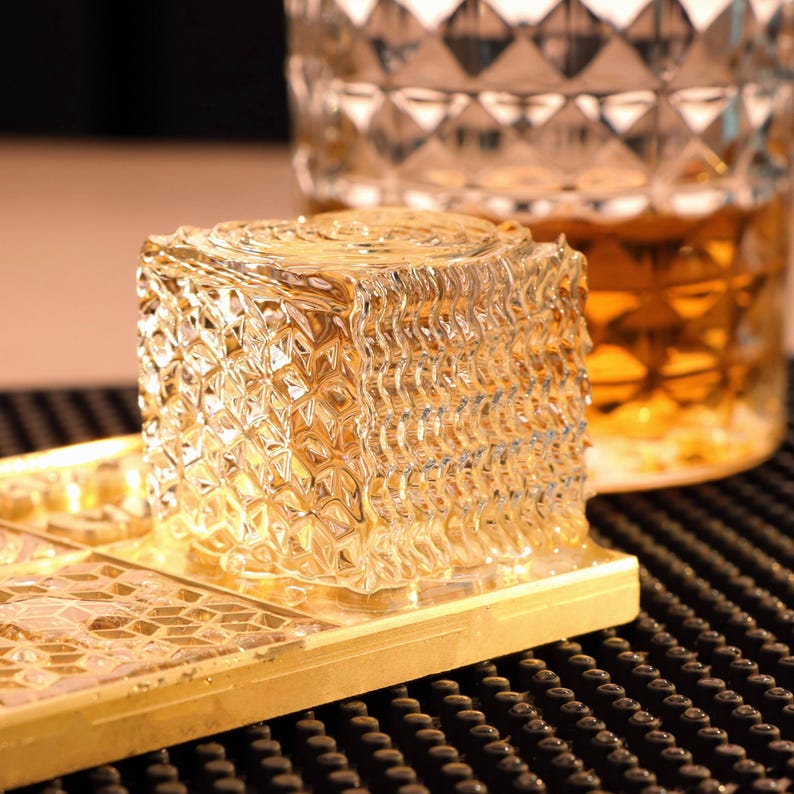 Personalized Brass Ice Cube Stamp, Custom Logo Brass Stamp for ...