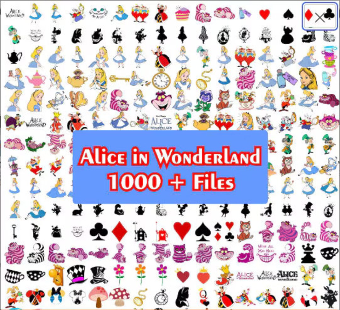 Alice in Wonderland SVG Bundle, Alice SVG, Princess Svg, Alice in ...