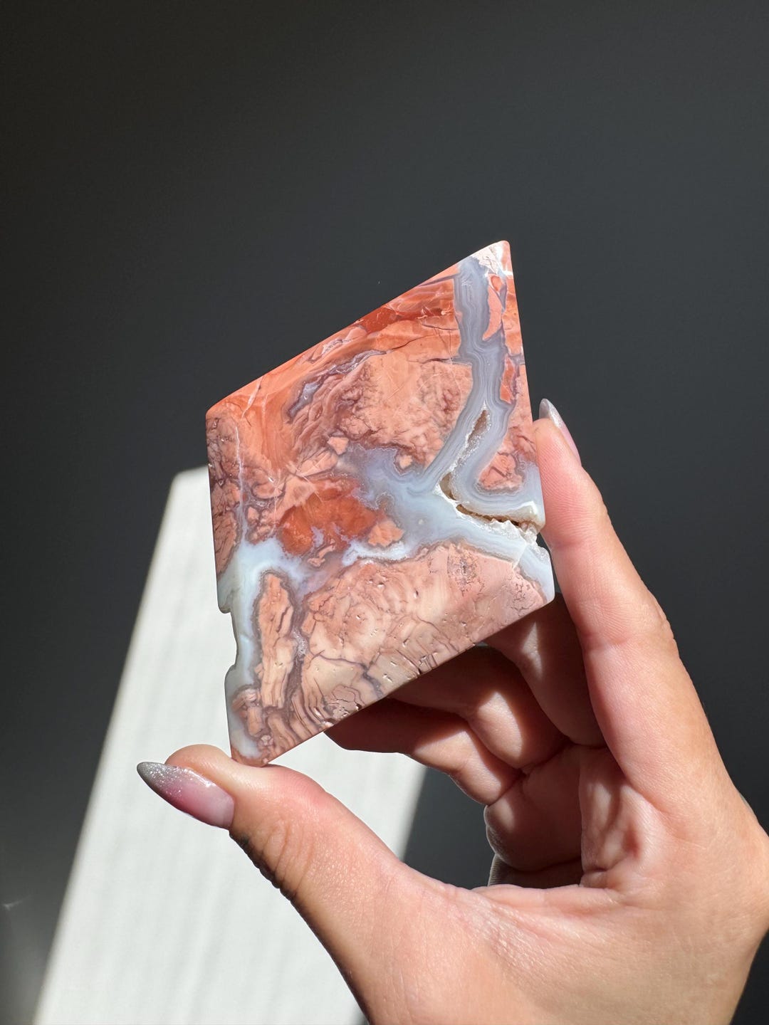 Pink Agate Diamond - Cotton Candy Agate - Druzy - Carvings - Minerals ...