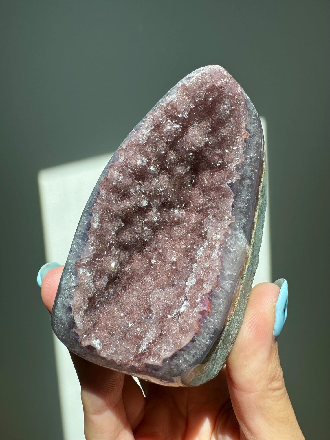 Sugar Rainbow Amethyst Cutbase - Sugar Crystals - Cutbase - Specimen ...