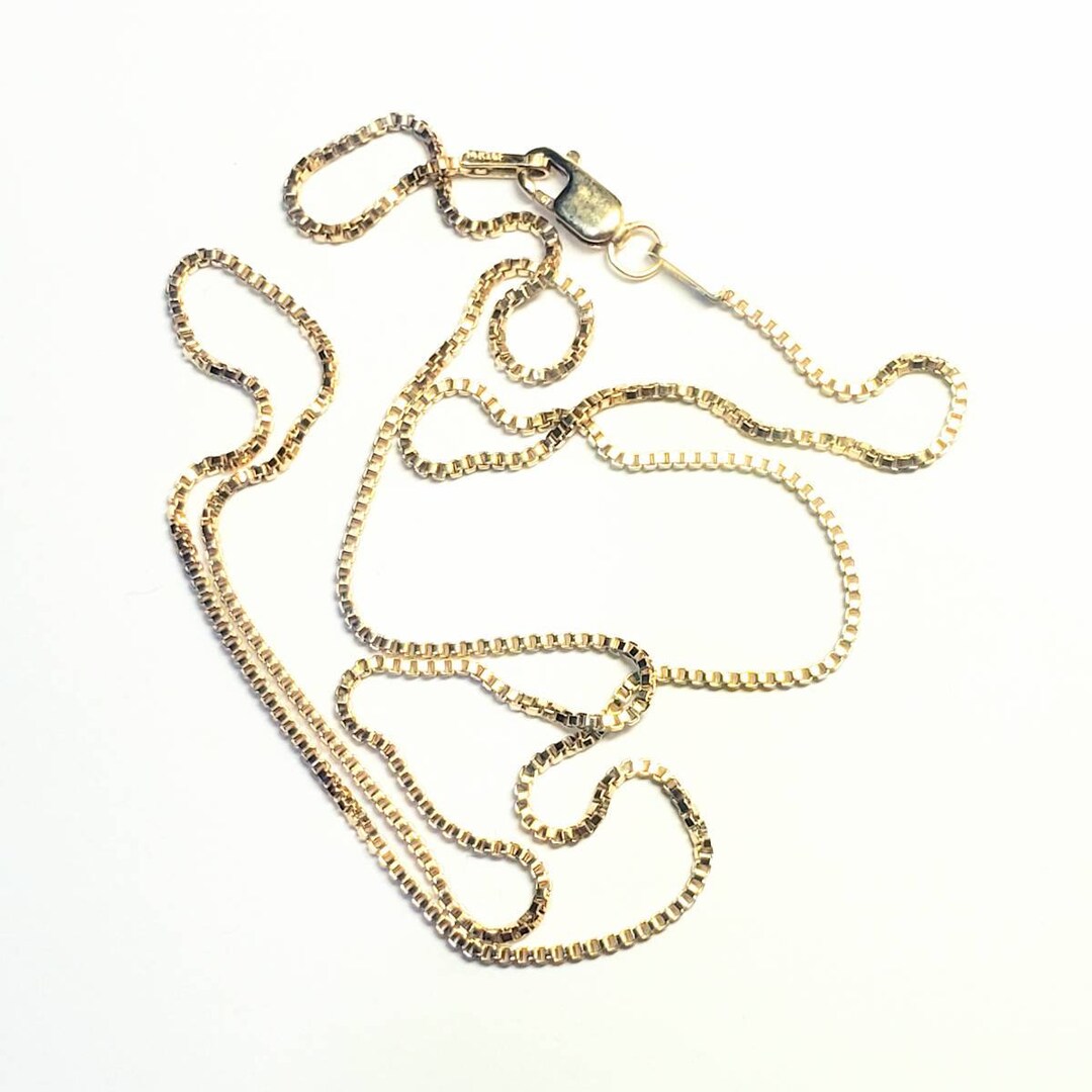 Gold Box Chain, 14K Gold Filled Box Chain, 1 MM 18 Inches/45 CM, Made ...