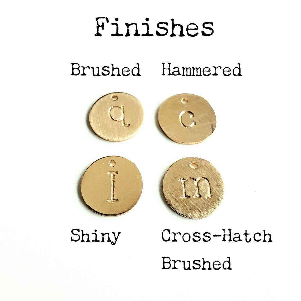 Gold Initial Charm | Gold Filled 5/8" Disc | Initial | Name | Word ...