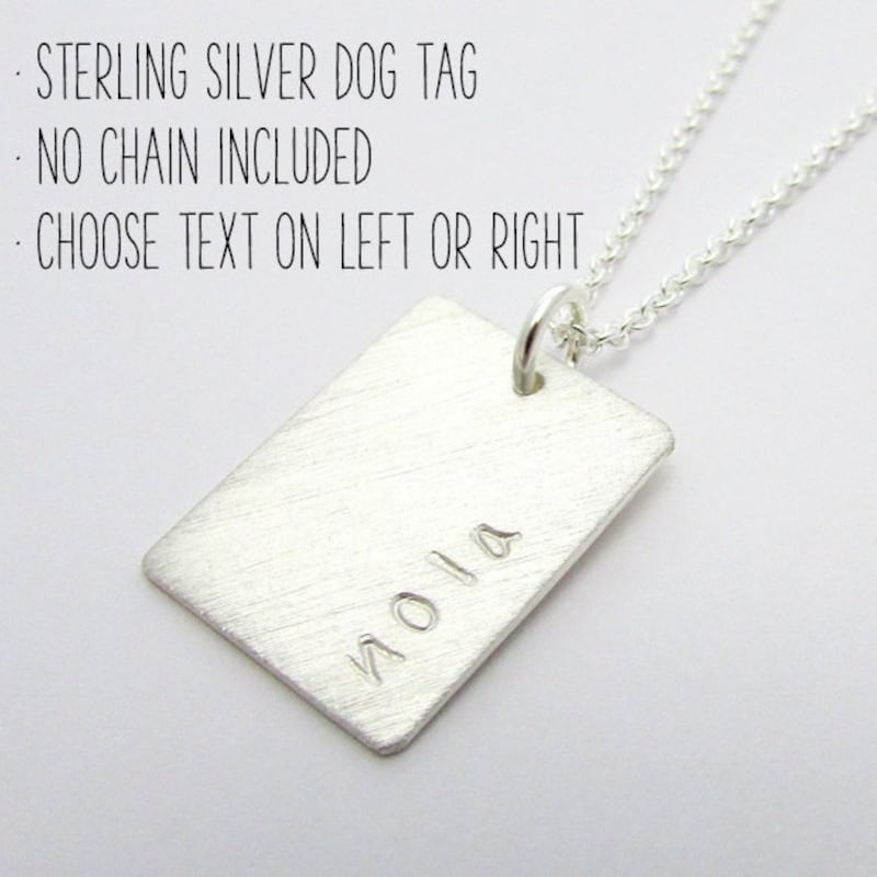 3/4 Minimalist Dog Tags - Etsy