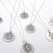 Silver Number Necklace | Jersey Number Silver Charm | Rustic Charm ...