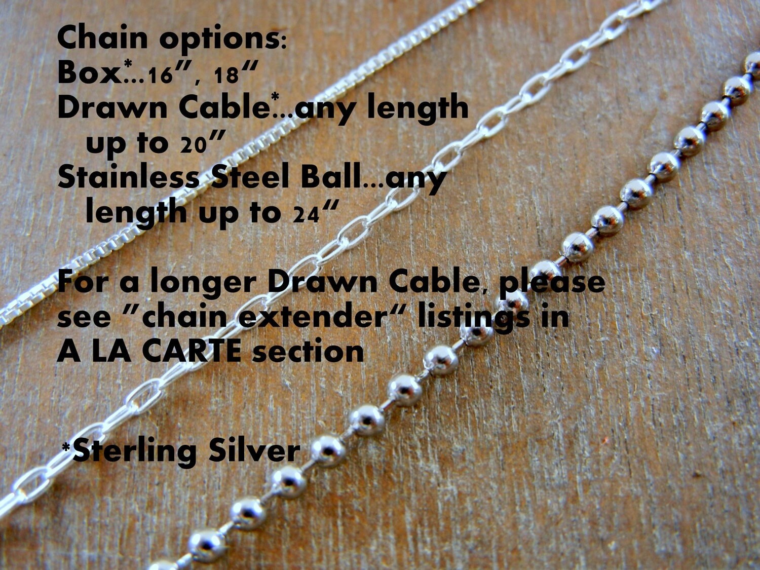 Silver Name Necklace, Sterling Silver Charm Necklace, Hand Stamped by E ...