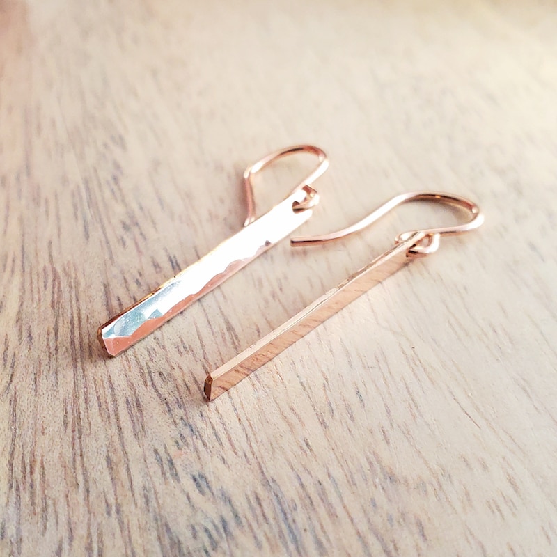 Vertical Bar Earring - Etsy
