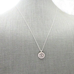 Silver Number Necklace | Jersey Number Silver Charm | Rustic Charm ...