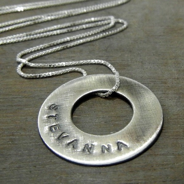 Washer Necklace - Etsy