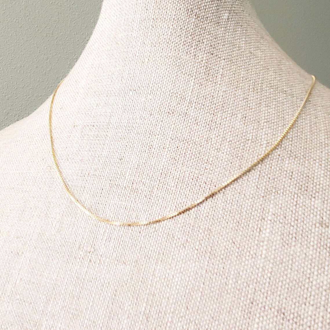 Gold Box Chain 14K Gold Filled Box Chain 1 MM 18 Inches/45 - Etsy