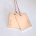Rose Gold Tag Necklace Gold Name Tag Necklace Gold Dogtag - Etsy