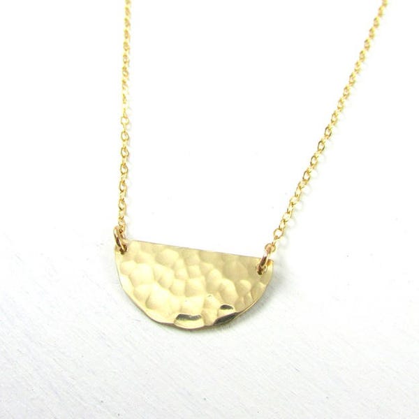 Half Moon Necklace - Etsy