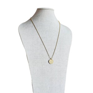 State of Bahrain Brass Palm Tree Coin Necklace, Ball Chain, Tropical ...