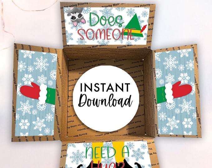 Care Package Printable, College Care Package, Holiday Care Package, Elf ...