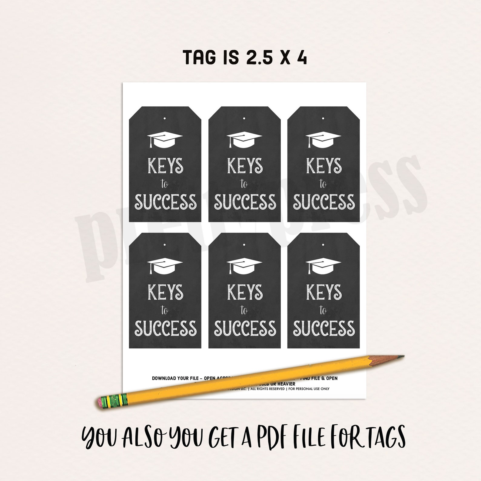 Keys to Success Graduation Party Decor Keys to Success Sign - Etsy